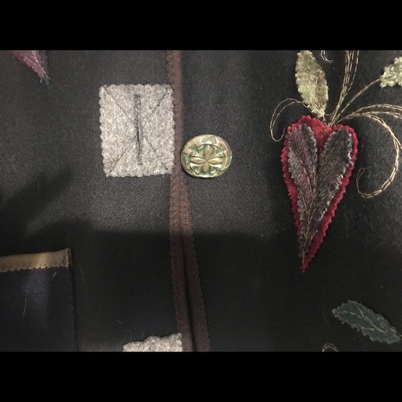 Artclothes | Jackets & Coats | Unique Embroidered And Appliqu Wool ...